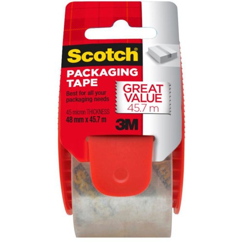 Packaging Tape - Scotch - 152-AU Clear 48mm x 45.7M With Dispenser ...