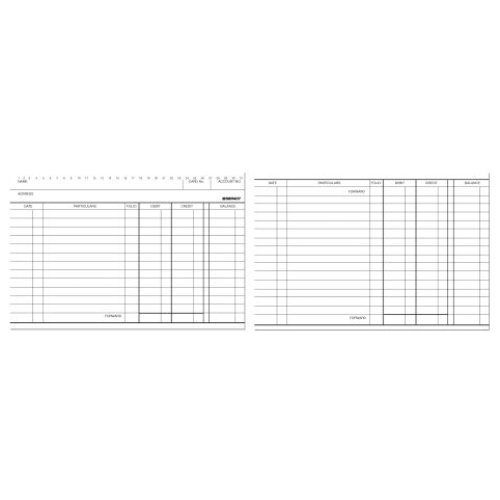 System Card Ledger 8 X 5 Impact Ruled White LC910 | Skout Office Supplies