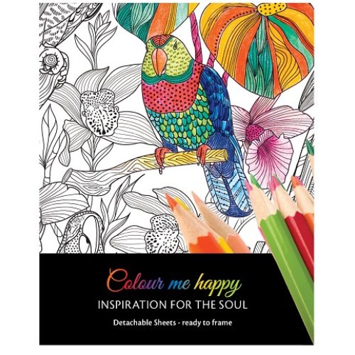 Adult Colouring Book Impact Colour Me Happy CMH01 | Skout Office Supplies