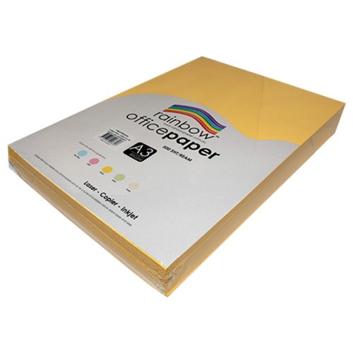 Copy Paper Rainbow A3 80gsm Lemon Yellow (Pack of 500) | Skout Office ...