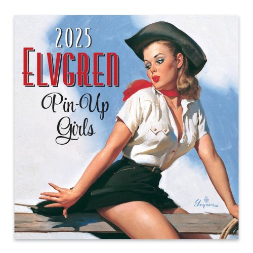 Orange Circle 2025 Calendar Elvgren Pinup Girls 12 x 12INCHES | Skout ...