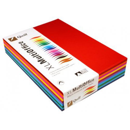 XL Paper Quill A4 Hot/Cold Assorted Colours Ream 500 | Skout Office ...