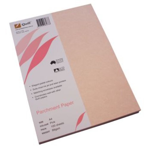 A4 Parchment Paper - 89gsm Pink 100Pk | Skout Office Supplies