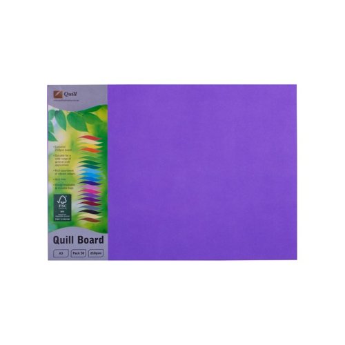 Cardboard Quill A3 XL Lilac 210gsm Pk50 | Skout Office Supplies
