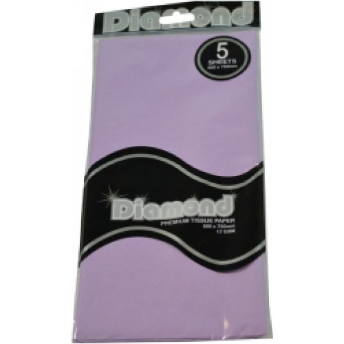Tissue Paper - Diamond - 500 x 750mm - Lilac - 5 Sheets | Skout Office ...