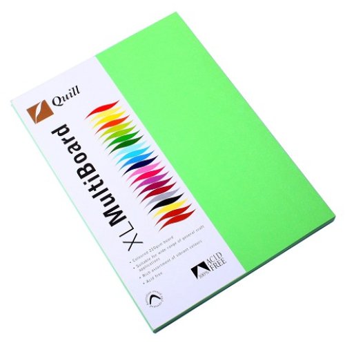 XL Mulitboard - Quill - A4 - 210gsm - Lime - Pack of 50 | Skout Office ...