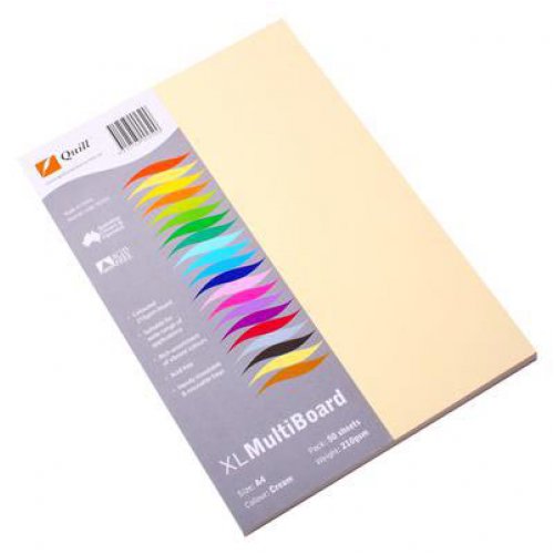 XL Mulitboard - Quill - A4 - 210gsm - Cream - Pack of 50 | Skout Office ...