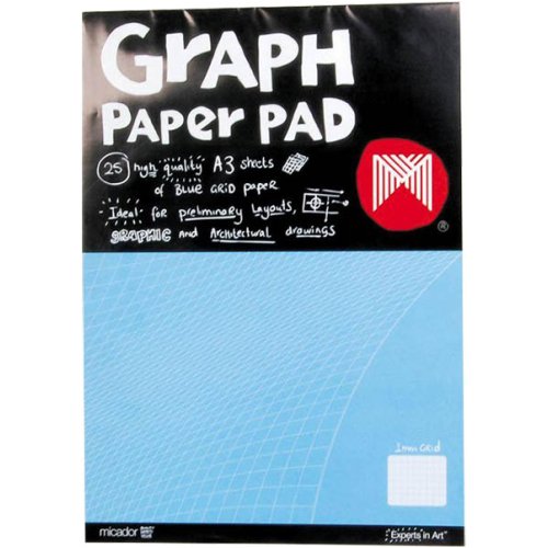 Graph Pad - Micador - A3 - 2mm - 25 Sheets | Skout Office Supplies