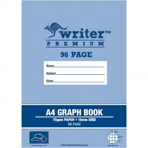 Graph Book - Writer Premium - A4 - 10mm - Hat - 96 Page | Skout Office ...