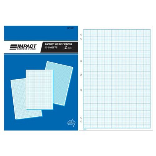 Graph Pad Impact A4 2mm 50 Sheets GP720 Each | Skout Office Supplies