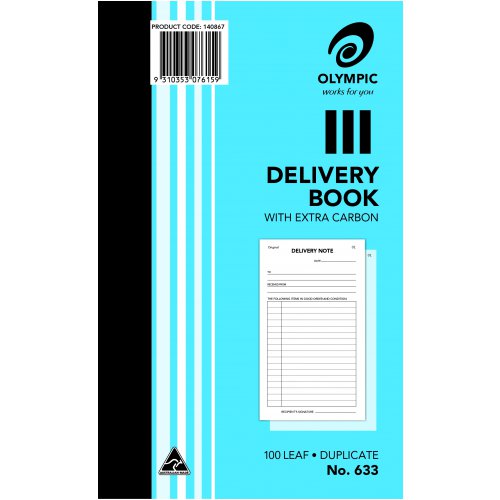 Delivery Book - Olympic - No. 633 - Duplicate - 8x5 - 100lf | Skout ...