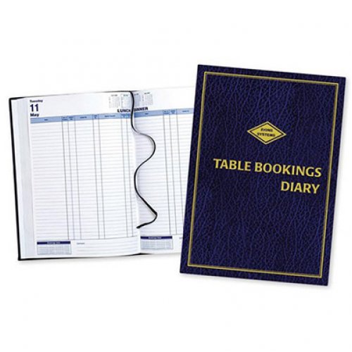Table Bookings Diary - Zions - A4 - 2 Pages to a Day - 2024 | Skout ...