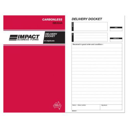 Delivery Docket - Impact - SB324A - Triplicate Carbonless - 8x5 | Skout ...