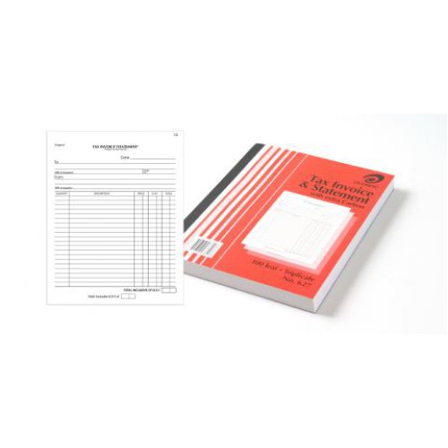 Invoice/Statement Book - Olympic - No. 627 -Triplicate - 10x8 - 100lf ...