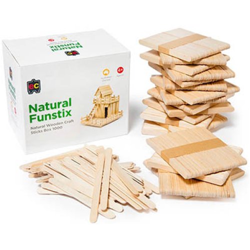 Popsticks - EC - Natural Funstix (Box of 1000) | Skout Office Supplies