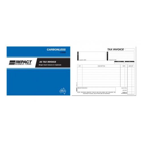 Invoice And Statement Book - Impact - A5 - Carbonless SMC CS550 | Skout ...