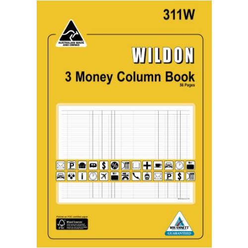 3 Money Column Book - Wildon - 311W - 56 Pages | Skout Office Supplies