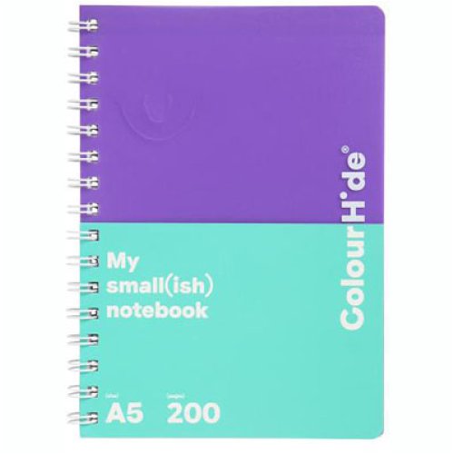 Notebook - Colourhide - A5 - Purple - 200PG | Skout Office Supplies