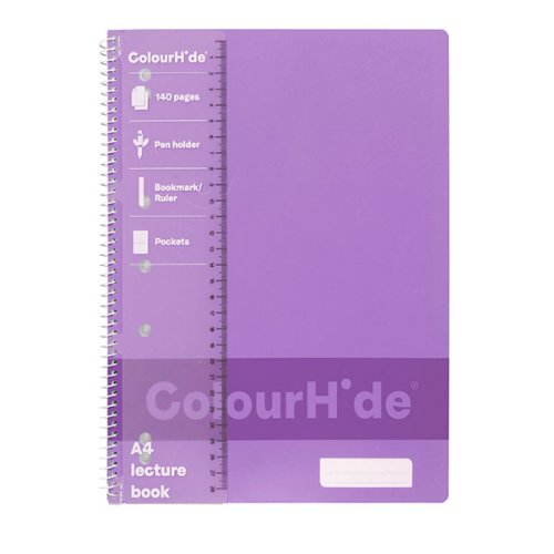 Lecture Notebook - Colourhide - A4 - Purple - 140 PG | Skout Office ...