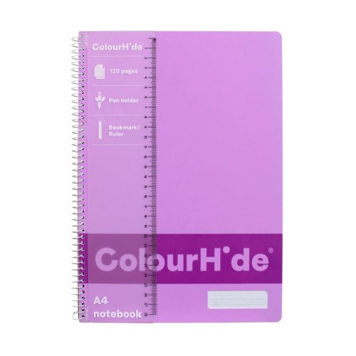 Notebook - Colourhide - A4 - Orchid - 120PG | Skout Office Supplies