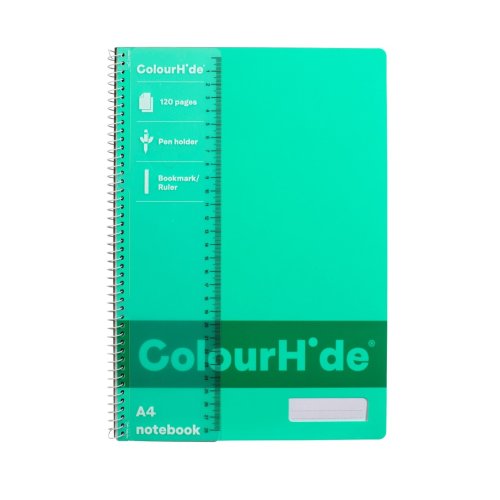 Notebook - Colourhide - A4 - Sea Green - 120PG | Skout Office Supplies