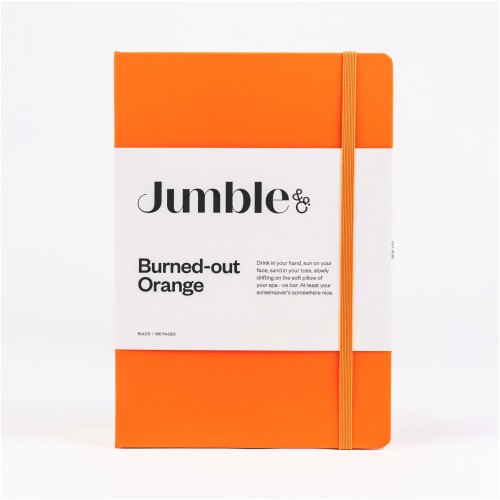 Notebook - Jumble and Co - A5 - Moodler - Ruled - 160 Page - Orange ...
