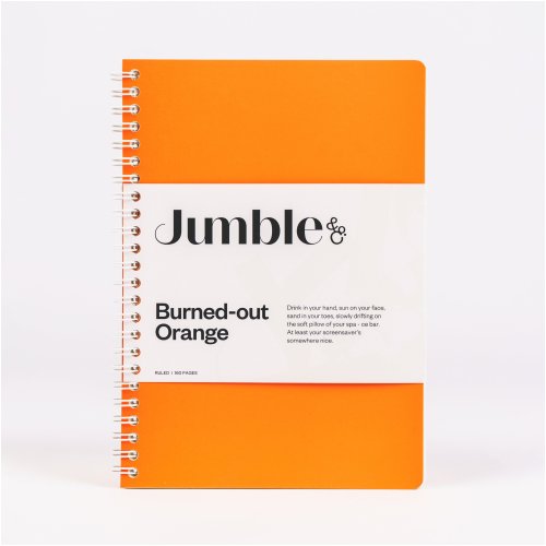 Notebook - Jumble and Co - A5 - Convo - Ruled - 160 Page - Orange ...