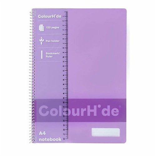 Colourhide - A4 Notebook - Lavender - 120 Pages | Skout Office Supplies
