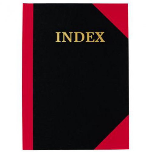 Index Book - A4 - Red and Black Hardcover - 100lf | Skout Office Supplies