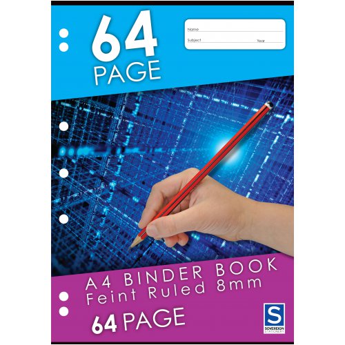 Binder Book - Sovereign - A4 - 8mm Ruled - 64pg | Skout Office Supplies