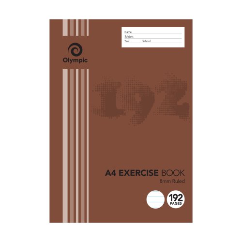 Exercise Book - Olympic - A4 - 192 Page | Skout Office Supplies