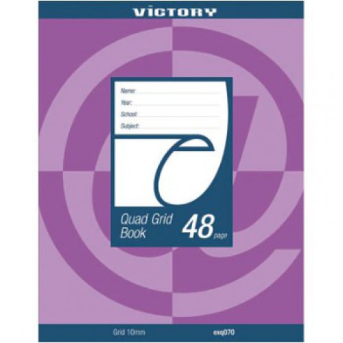 Quad Book - Victory - 225x175mm - 10mm - 48 Page | Skout Office Supplies