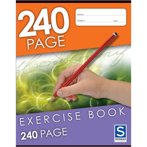 Exercise Book - Sovereign - 225x175mm - 240 Page | Skout Office Supplies