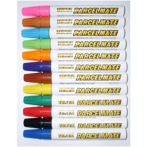 Marker Texta Parcelmate TX101/12 Red | Skout Office Supplies