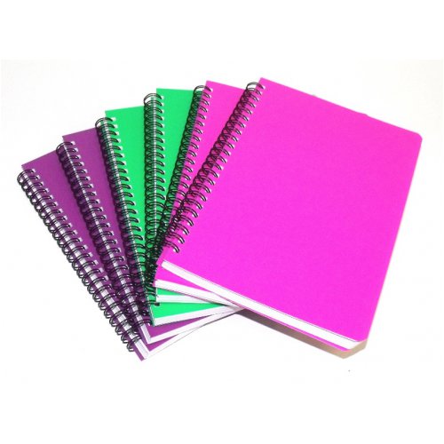Notebook - Cumberland - A6 - Wiro - Bright - PP - Assorted - 200pg ...