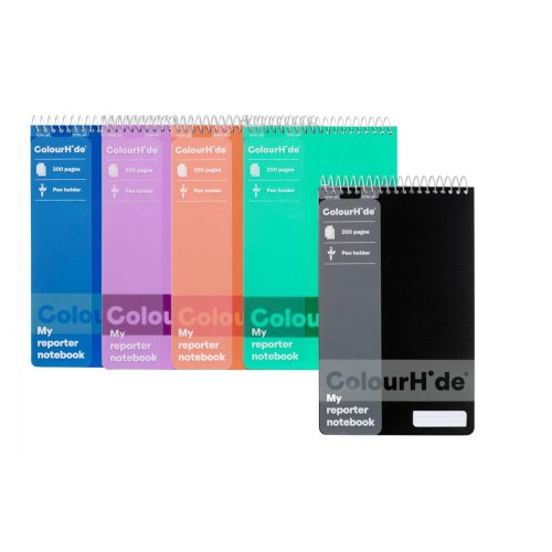 Notebook - Colourhide - Reporter - 200 x 157mm - Assorted Colours - 200 ...