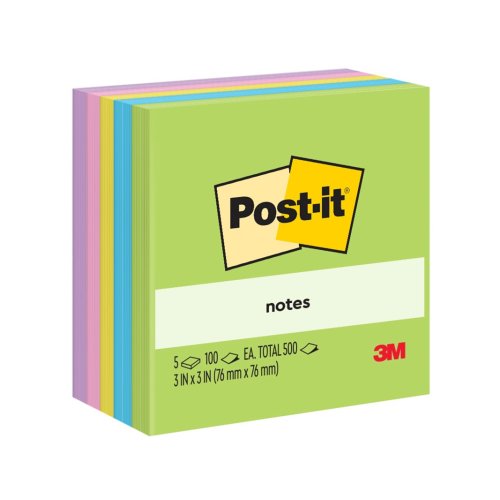 Post-it Notes - 654-5UC - 76x76mm - Ultra Colours Jaipur - 5 Pack ...