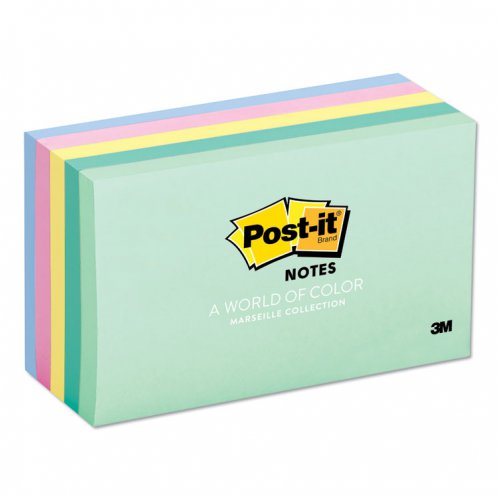 Post-it Notes - 655-AST - 76x127mm - Marseille Pastel - Pack of 5 ...