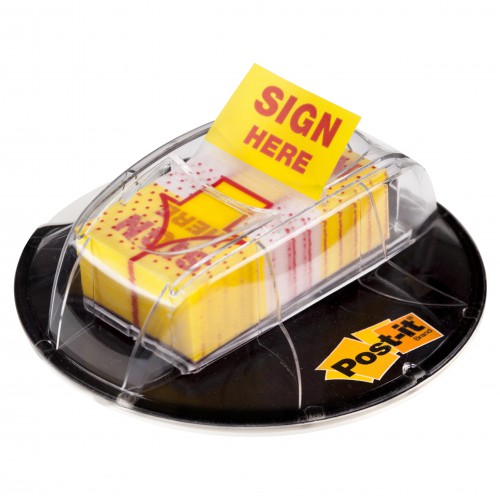 Sign Here Flags - Post-it - 25mm - Desk Grip Dispenser - Pack of 200 ...