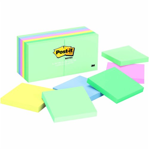 Post-it Notes - 654-24APVAD - Assorted Marseille Pastel - 24 Pack ...