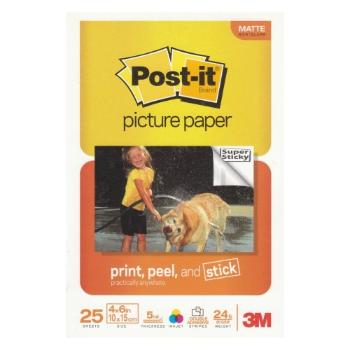 Post-it Sticky Picture Paper - 4x6 - Matte (Pack of 25) | Skout Office ...