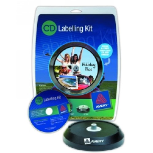 Labelling Kit Avery CD/DVD incl Software and Applicator | Skout Office ...