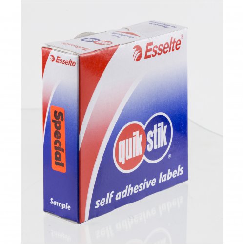 Adhesive Label - Quikstik - Special - 10x34mm - Orange - Box of 400 ...