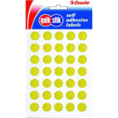Multi-Purpose Stickers - Quik Stik - Circle - 14mm - Fluro Yellow ...