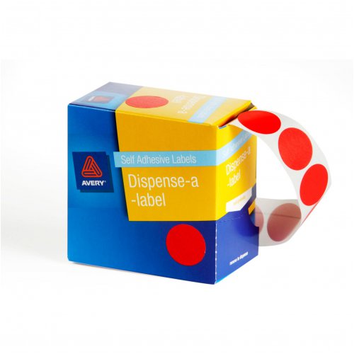 Adhesive Dots - Avery - 24mm Fluoro Red - Box of 350 | Skout Office ...