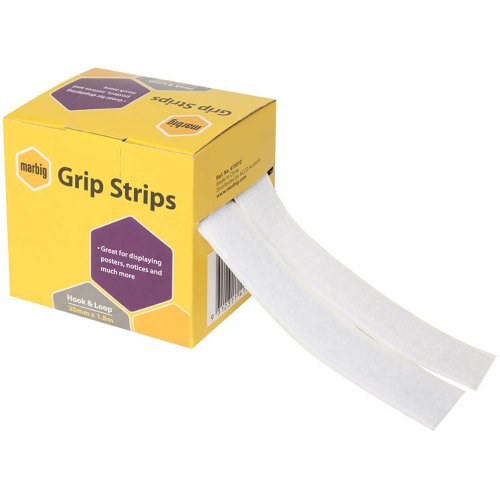 Grip Strips - Marbig - Hook And Loop - 20mm x 1.8M | Skout Office Supplies