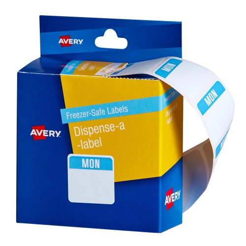 Food Container Labels - Avery - Monday - 24x24mm - Freezer Safe - Box ...