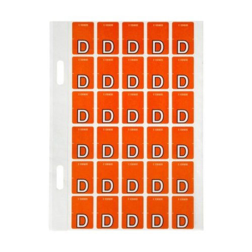 Lateral File Label - Avery - Top Tab - Colour Code D - Dark Orange ...