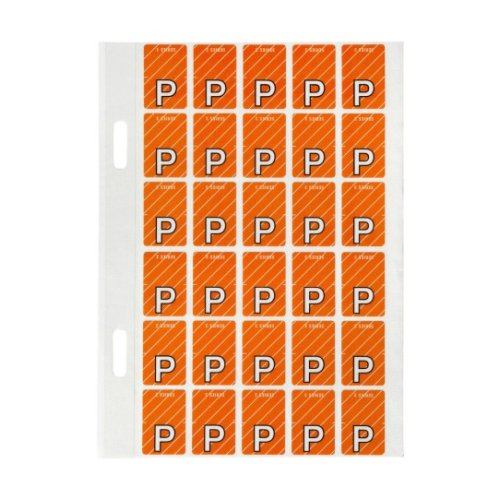 Lateral File Label - Avery - Top Tab - Colour Code P - Orange Stripe ...