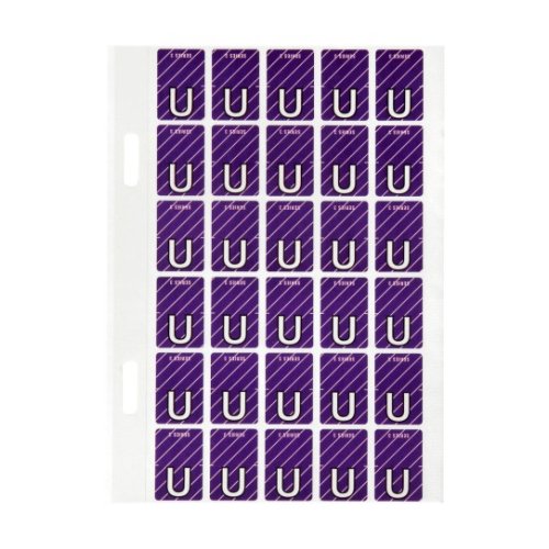 Lateral File Label - Avery - Top Tab - Colour Code U - Purple Stripe ...